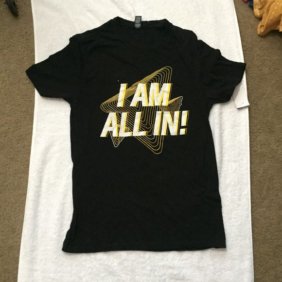 District | Tops | District I Am All In Black Tee | Poshmark
